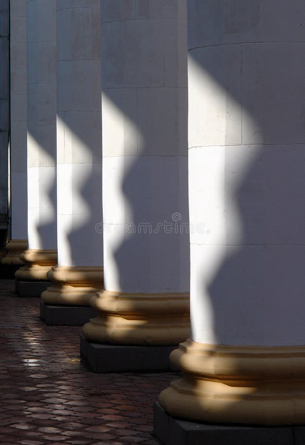 Columns and visual rhythm stock image. Image of capital - 142033591