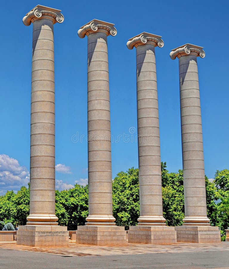 Colums stock photo. Image of modern, cosmopolitan, tower - 67494404