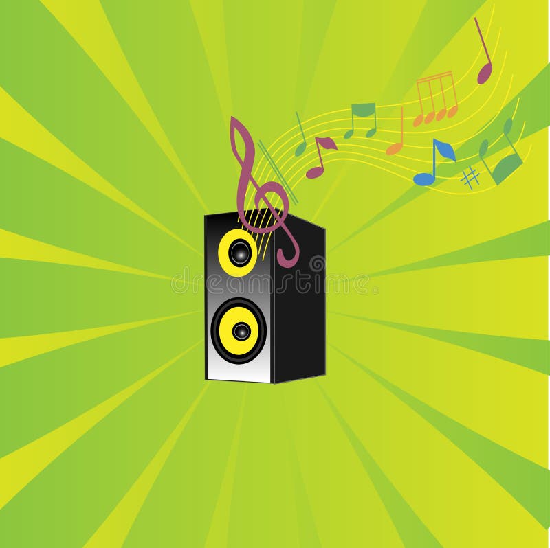 Coluna musical ilustração do vetor. Ilustração de linha - 50735106