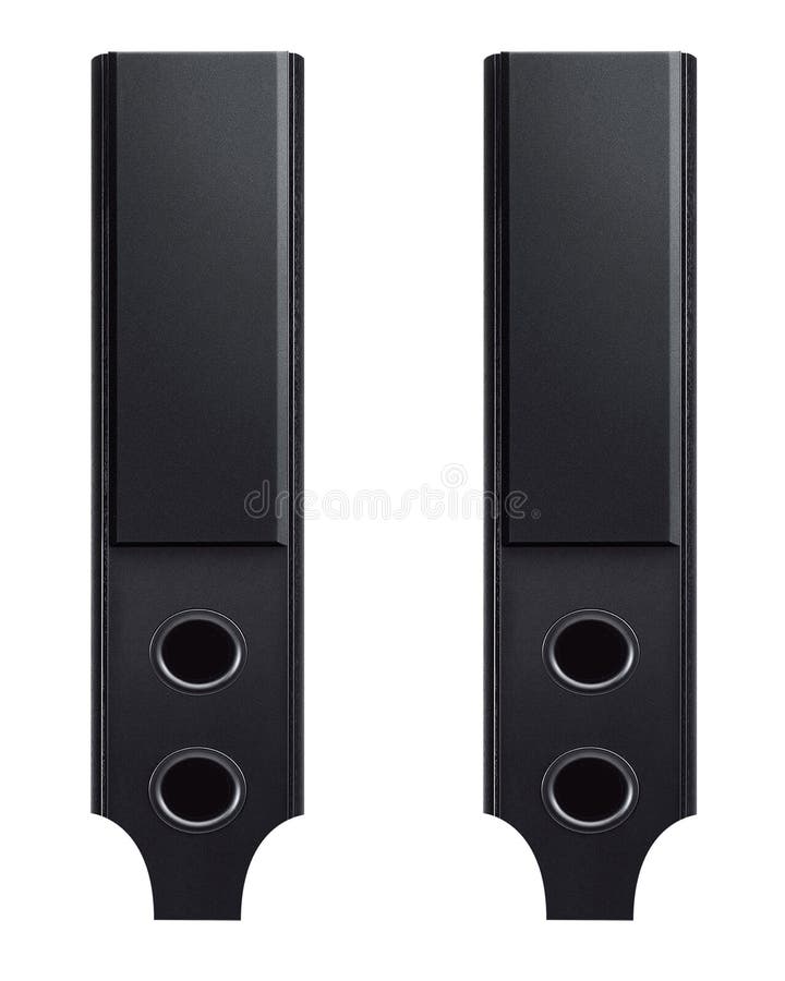 Coluna Musical No Fundo Branco Foto de Stock - Imagem de dispositivo ...