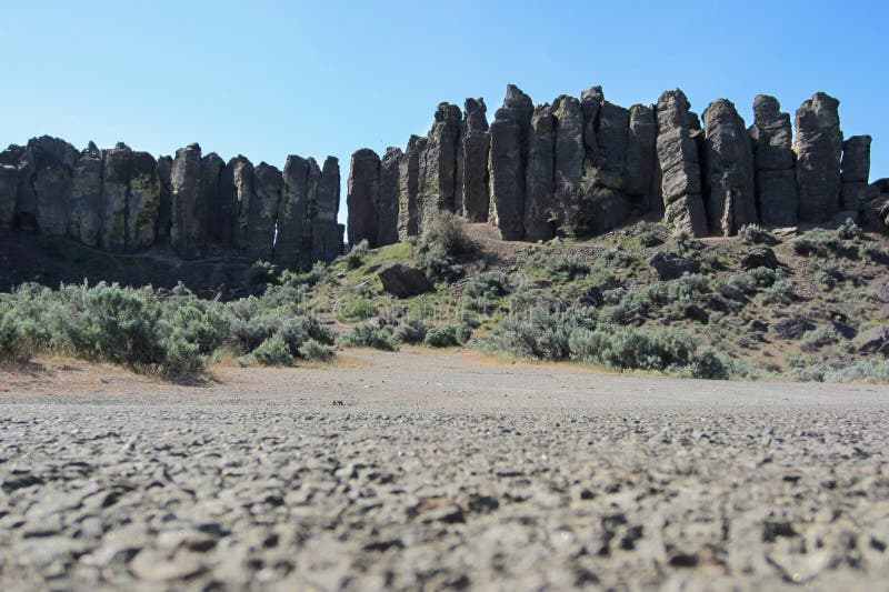 Colunas Columnar Do Basalto Imagem de Stock - Imagem de oriental, nave ...