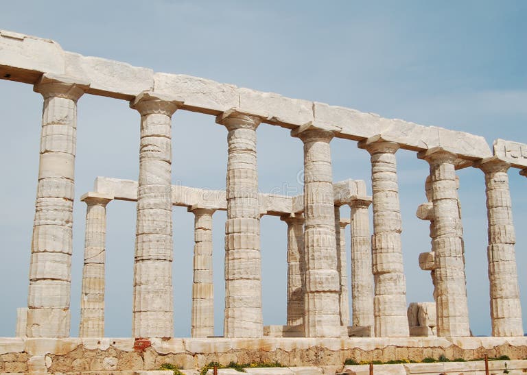 Colunas gregas imagem de stock. Imagem de temple, antiquity - 14815527