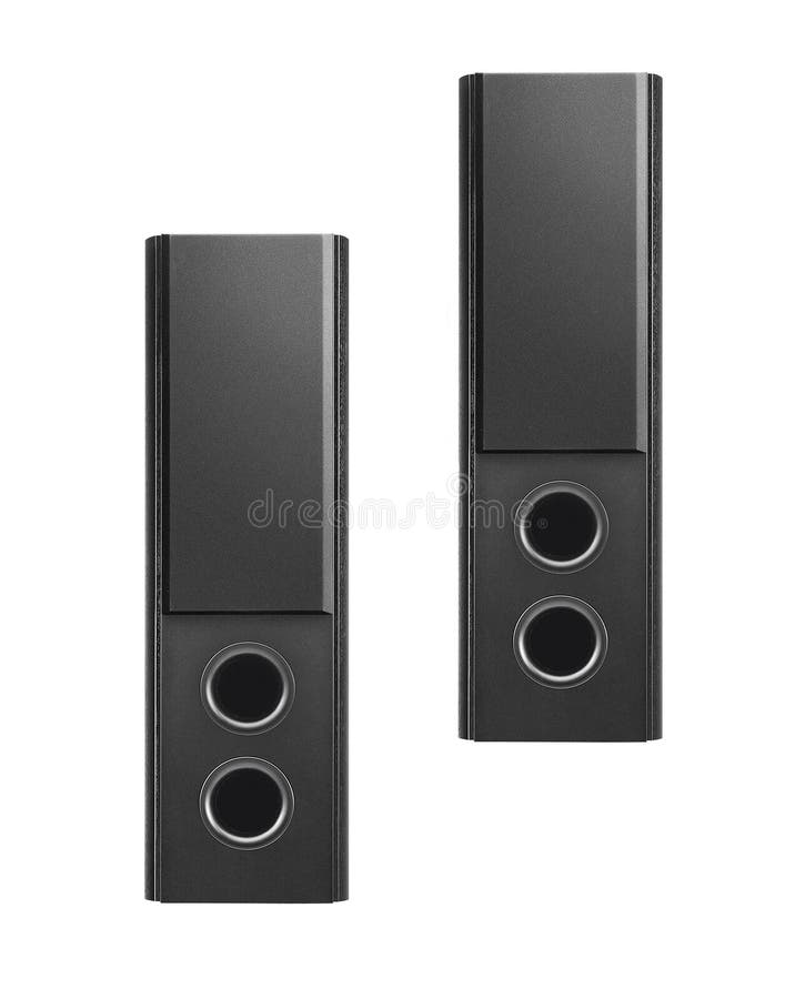 Colunas musicais isoladas imagem de stock. Imagem de digital - 67684627