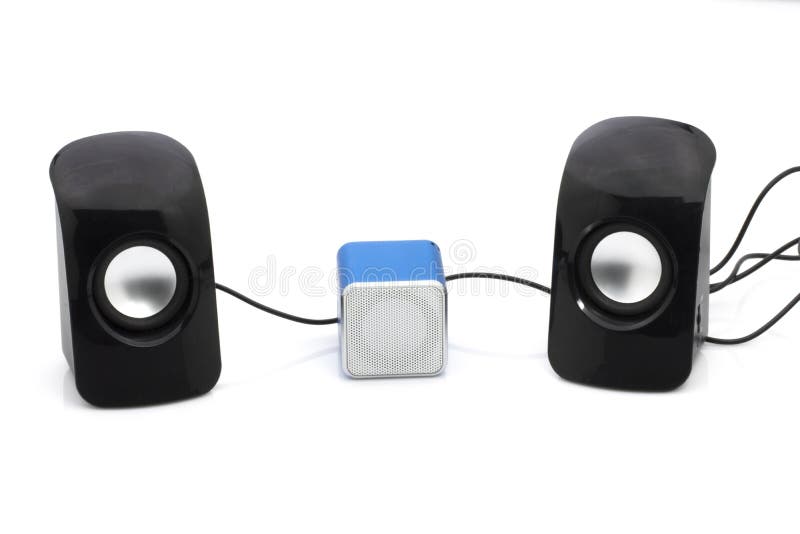 Colunas Musicais Isoladas Em Um Branco Foto de Stock - Imagem de coluna ...