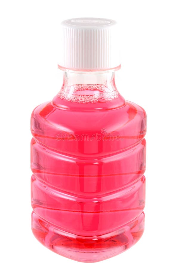 Colutório Cor-de-rosa Isolado No Branco Imagem de Stock - Imagem de ...