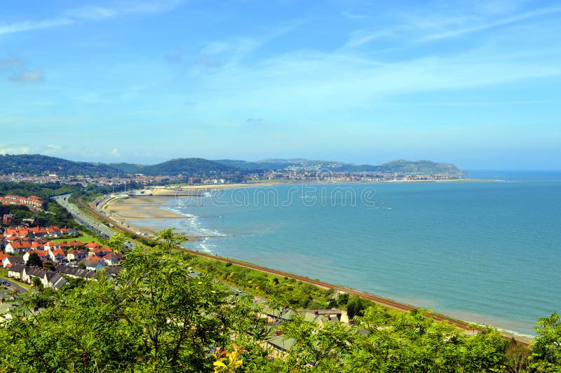 Colwyn Bay in North Wales stock image. Image of coast - 66738431