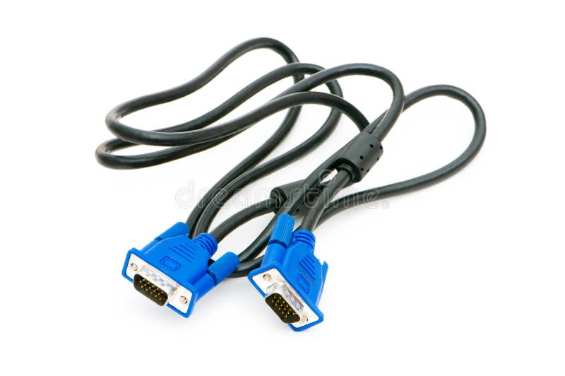 COM cable isolated stock image. Image of network, technology - 11722939