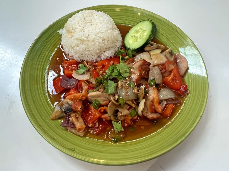 Com Duy Ga Chua Ngot stock photo. Image of food, sauce - 376973696