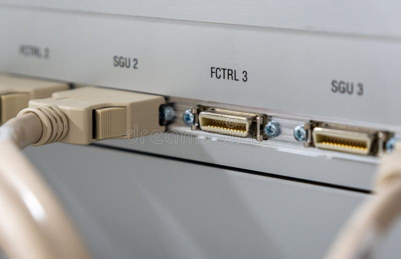 Com Port or Interface of a Computer Stock Image - Image of port, plug ...