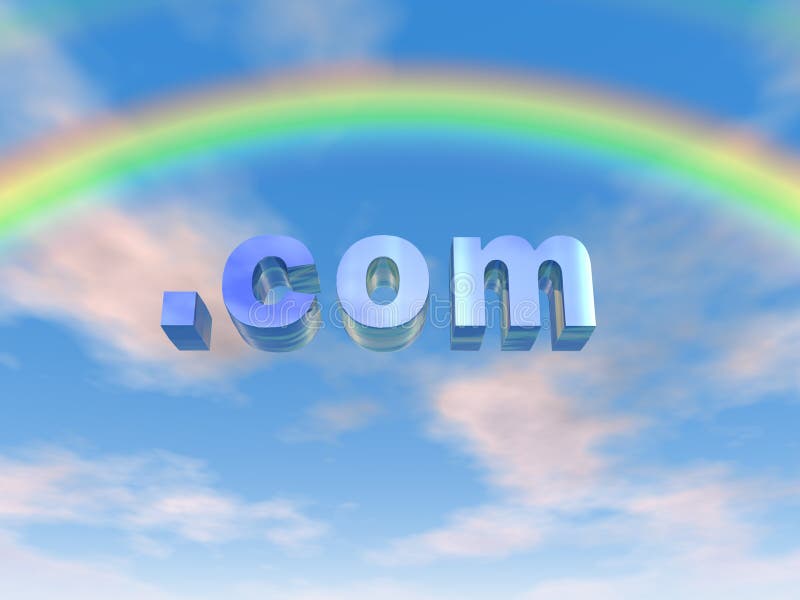 COM Rainbow stock illustration. Illustration of tech, text - 127174