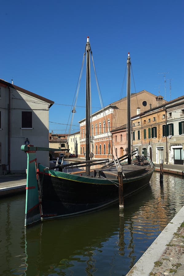 Comacchio stock image. Image of boatman, fishing, comacchio - 11019139