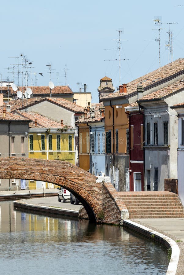 Comacchio italy arkivfoto. Bild av arkitektur, sommar - 50138748