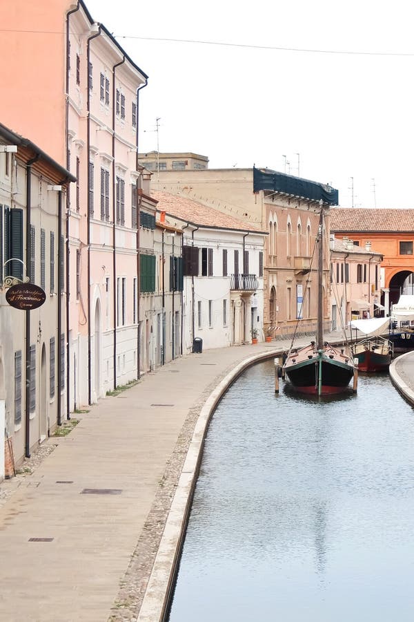 Comacchio, Italy. Streets and Canals of Comacchio Editorial Stock Image ...