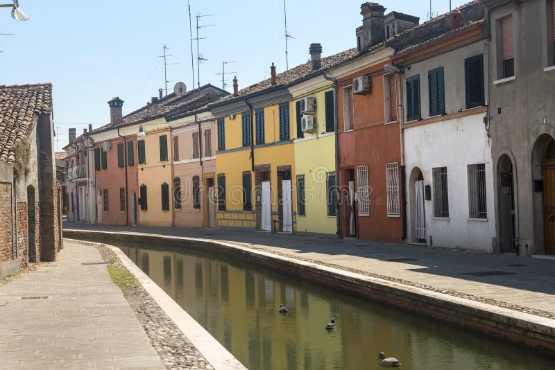 Comacchio (Italy) stock image. Image of cityscape, reflection - 48849605