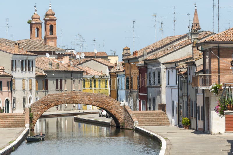 Comacchio (Italy) stock image. Image of city, summer - 49092125
