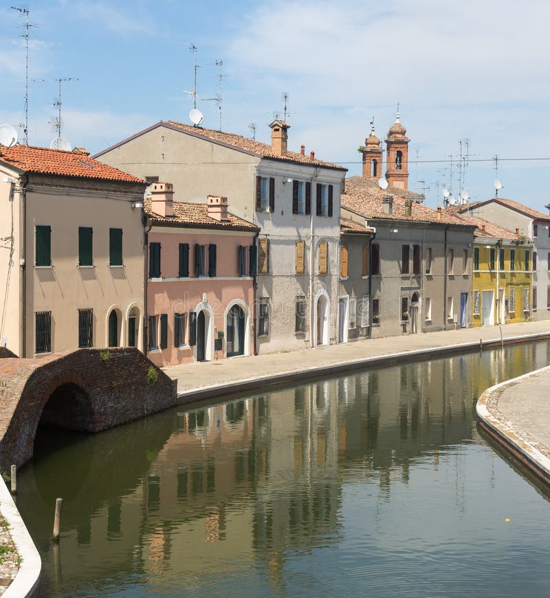Comacchio (Italy) stock photo. Image of urban, emilia - 54069222