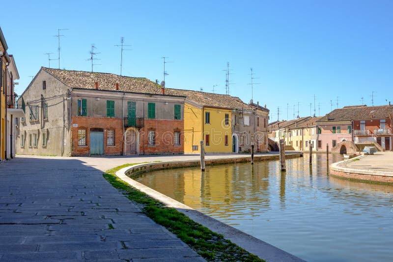 Comacchio, Italy. the Little Venice of Emilia Romagna Stock Image ...