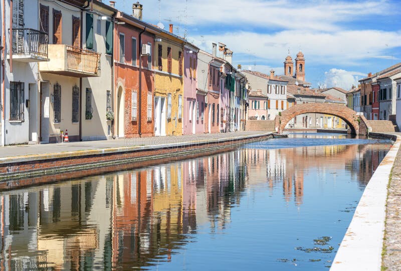 Comacchio, the Venice of Emilia Romagna Stock Photo - Image of historic ...