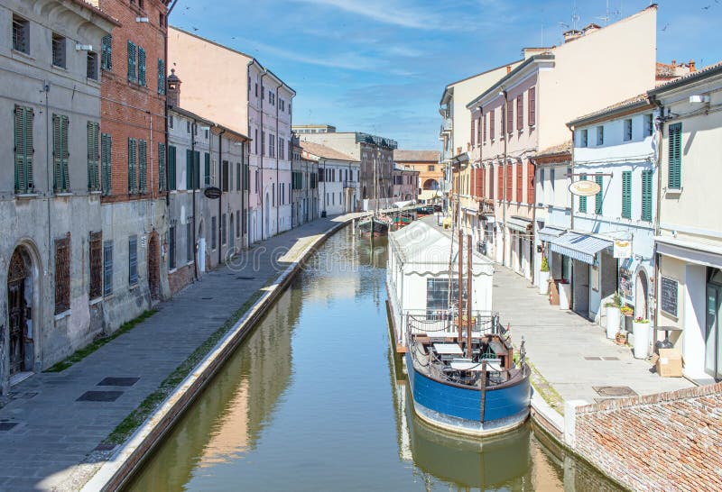 Comacchio, the Venice of Emilia Romagna Stock Photo - Image of carmine ...