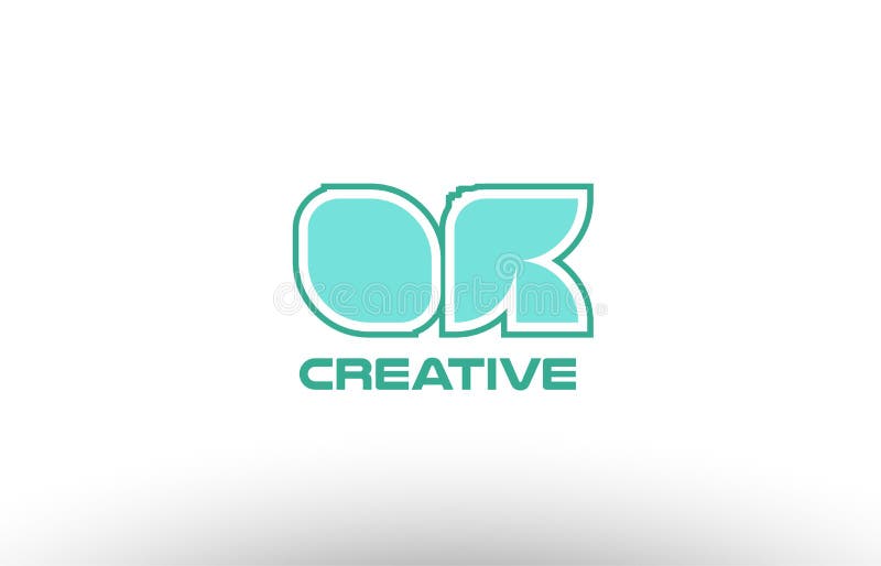 Coman Vert En Pastel De Logo De Joint De Combinaison D'ok D'ok De ...