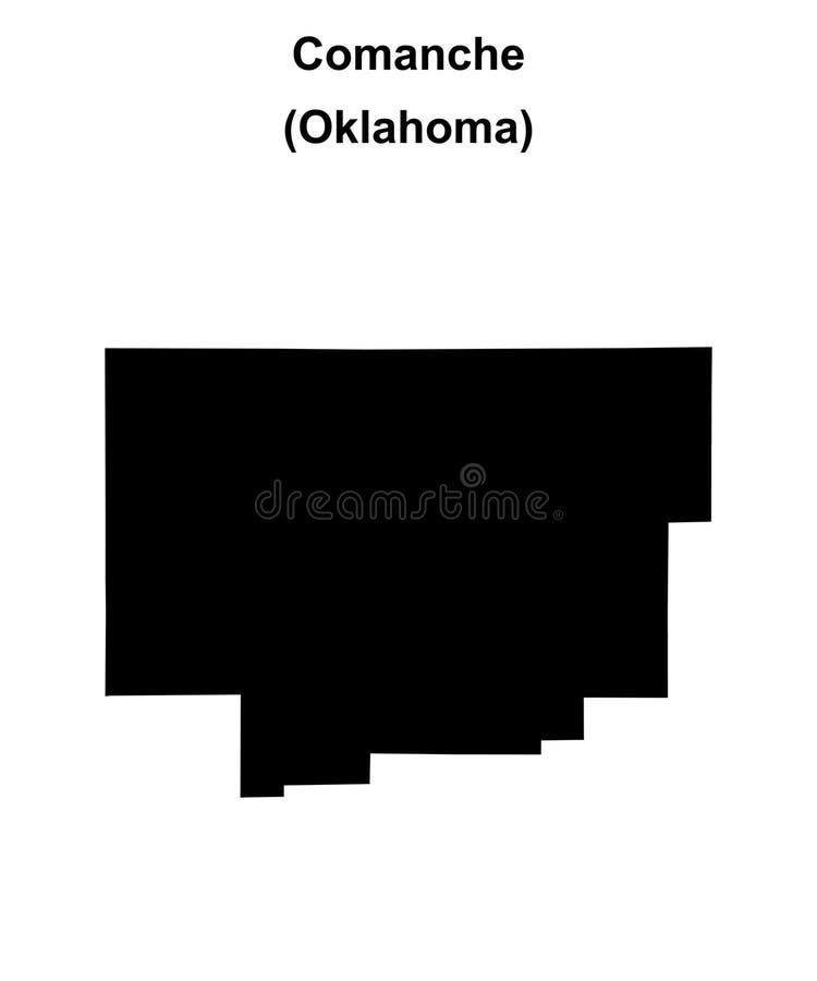 Comanche outline map stock vector. Illustration of shape - 361751958