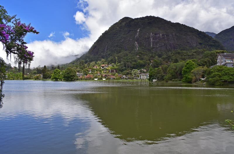 Comary Lake in Teresopolis, Brazil Stock Image - Image of landscape ...