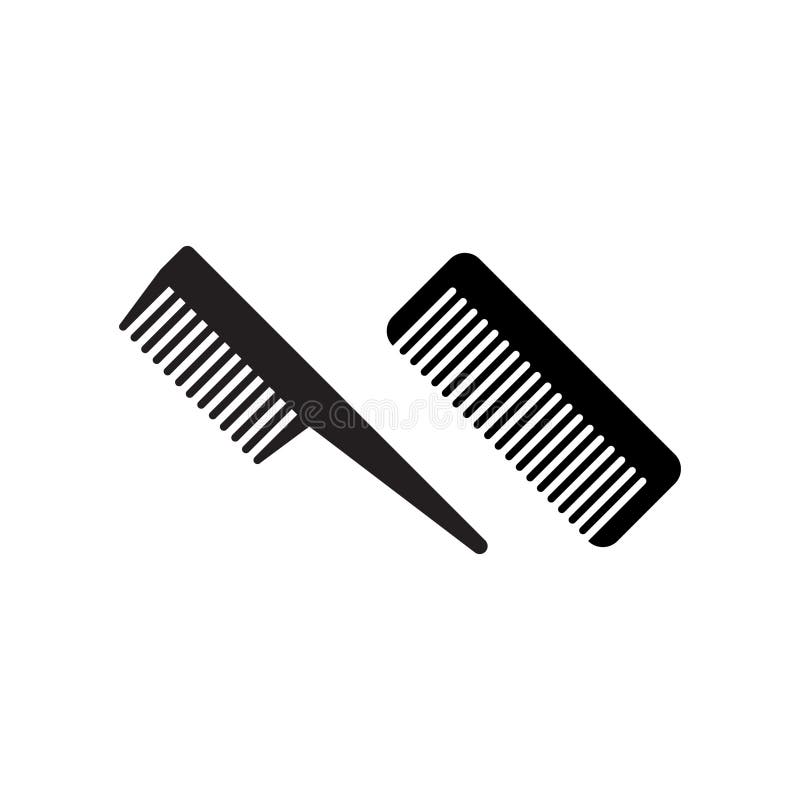 Comb Barber Shop Logo Template Stock Vector - Illustration of ...