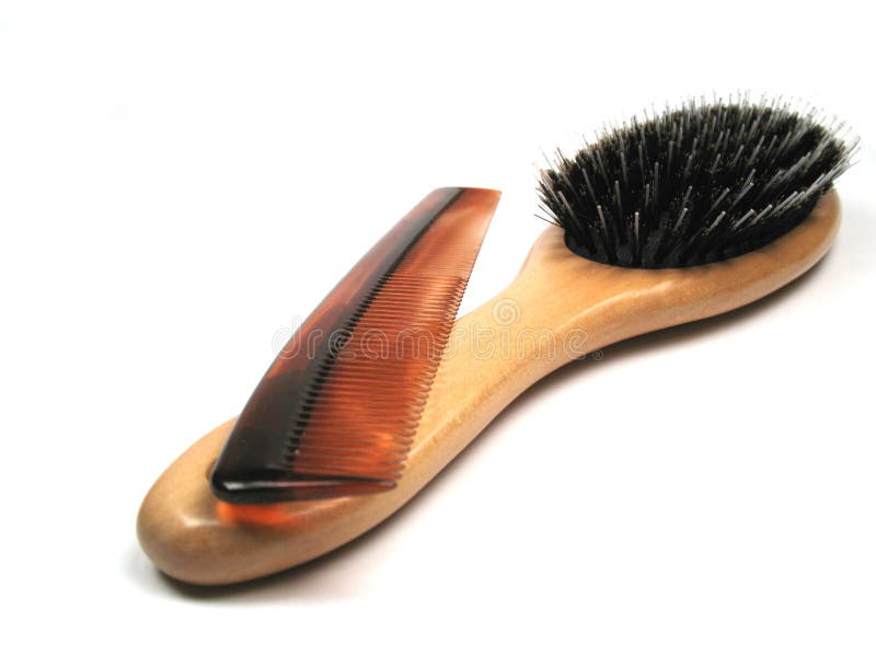 Comb and brush stock photo. Image of hairdresser, hygiene - 6824954