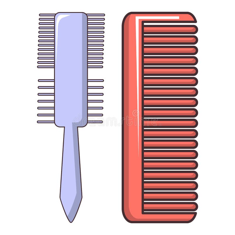 Comb Brush Icon, Cartoon Style Stock Vector - Illustration of haircut ...