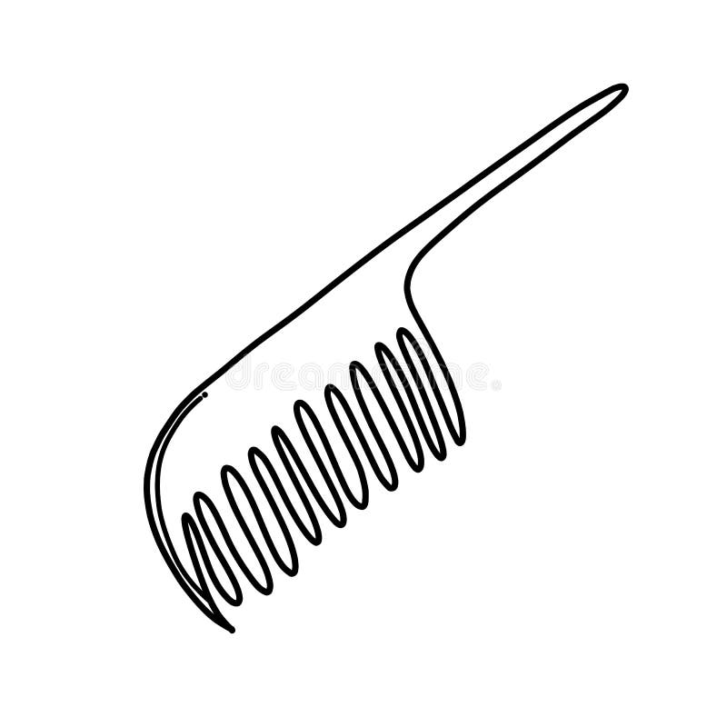 Comb Doodle Vector Icon. Drawing Sketch Illustration Hand Drawn Cartoon ...
