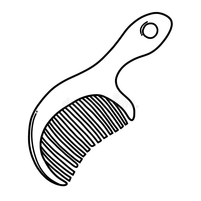 Comb Doodle Vector Icon. Drawing Sketch Illustration Hand Drawn Cartoon ...