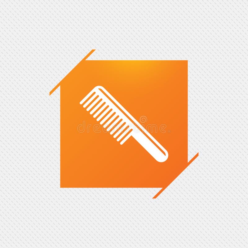Comb Hair Sign Icon. Barber Symbol Stock Vector - Illustration of ...