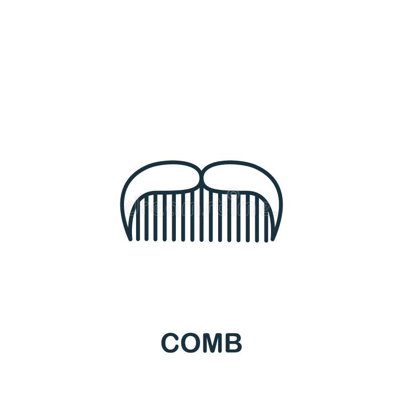 Comb Icon from Barber Shop Collection. Simple Line Element Comb Symbol ...