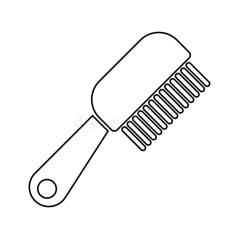 Comb icon vector stock vector. Illustration of style - 281369065