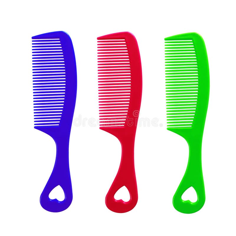 Comb Isolated on White Background Stock Image - Image of barber ...