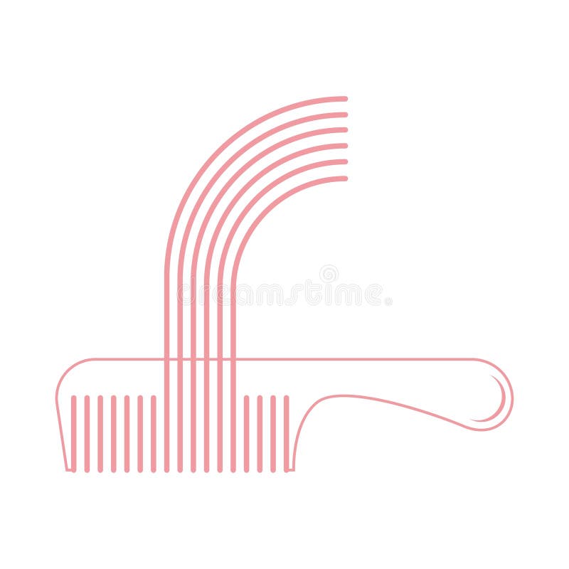 Comb logo icon design stock illustration. Illustration of tool - 270028388