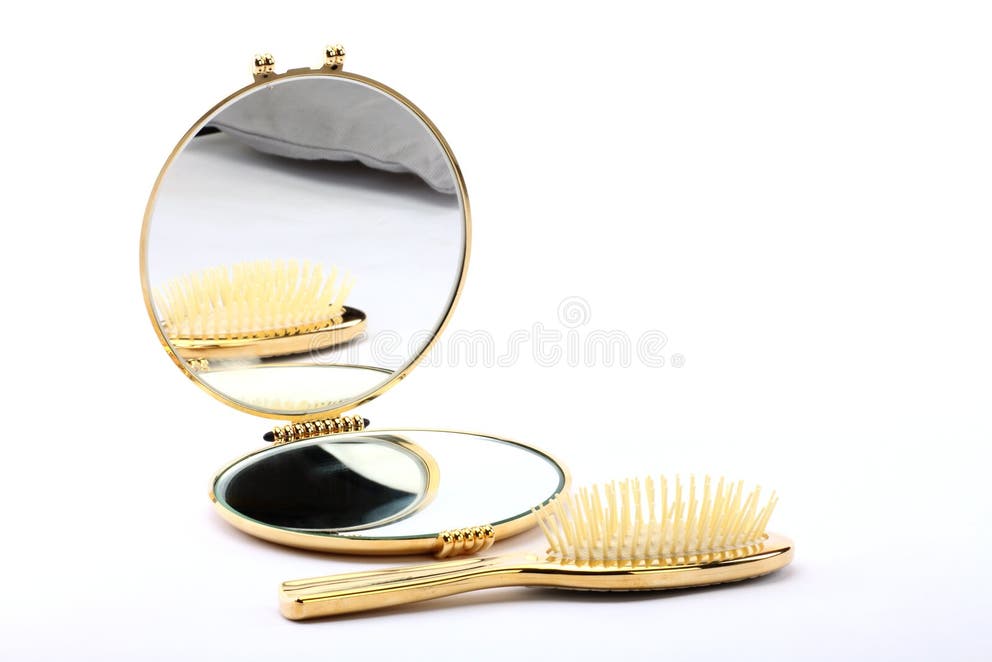 Comb and looking-glass stock image. Image of wear, lady - 18478721
