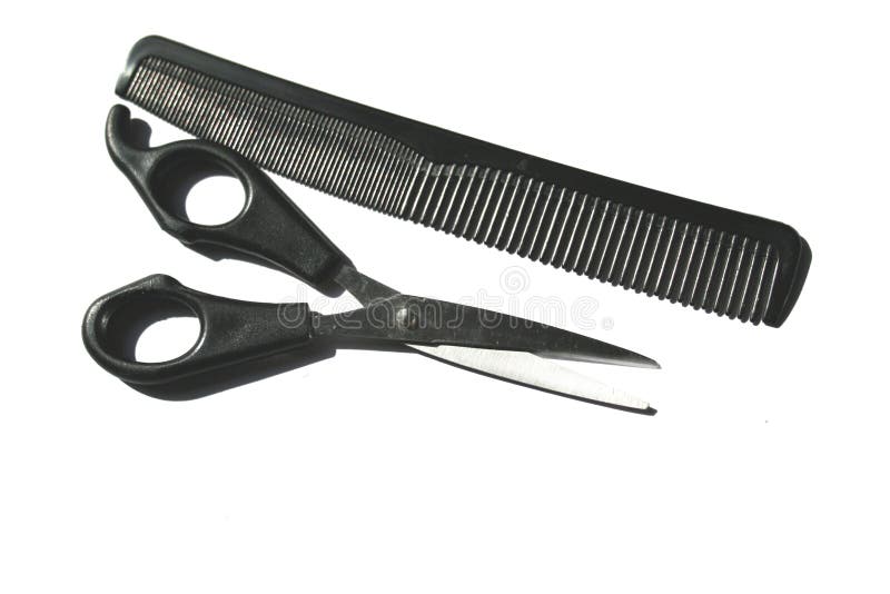 Comb and Scissors stock image. Image of professional, comb - 4760513