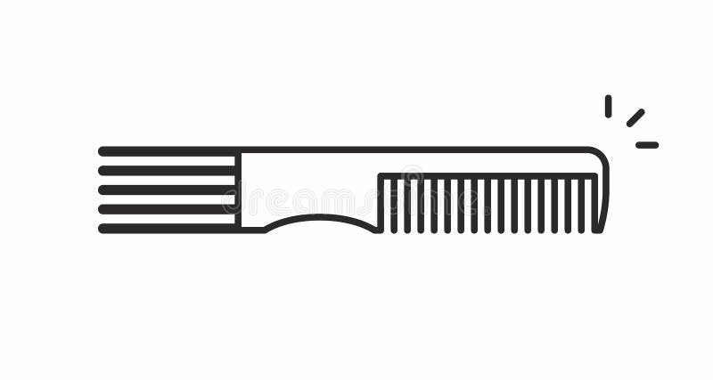 Comb vector icon stock vector. Illustration of color - 98181945