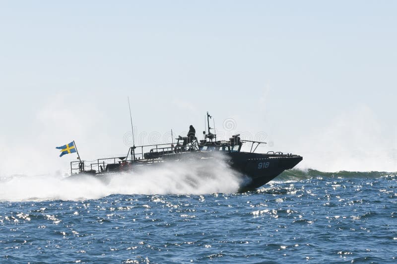 Combat Boat 90 at High Speed Editorial Image - Image of assault, armed ...