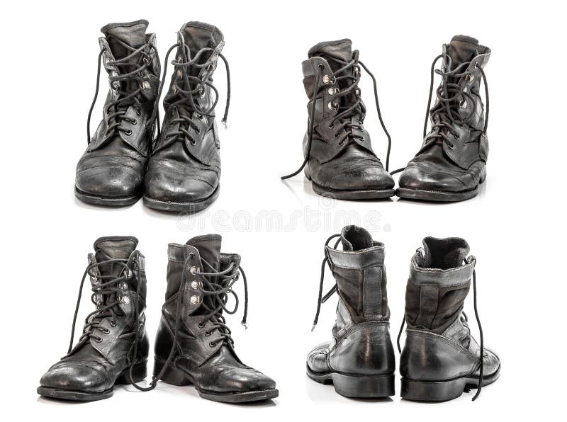 Combat boots group stock photo. Image of fashion, lace - 47047256