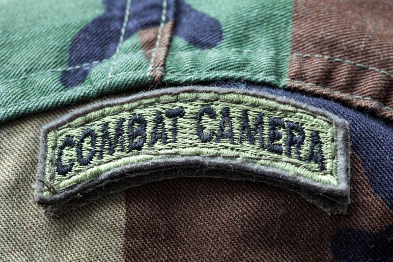 Combat Camera Army Badge stock photo. Image of morale - 63516690