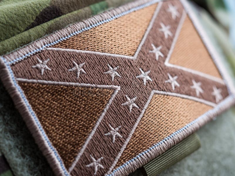 Combat Confederate Flag Patch Stock Image - Image of patch, flag: 76101609