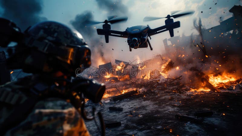 Combat FPV drone stock image. Image of command, kamikaze - 292933981