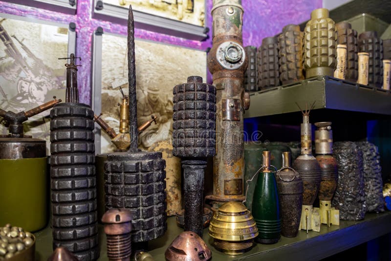 Combat Hand Grenades from Different Times Editorial Photography - Image ...