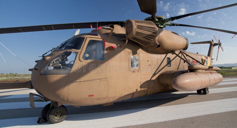 Combat Israeli Chopper stock image. Image of landing - 19455315