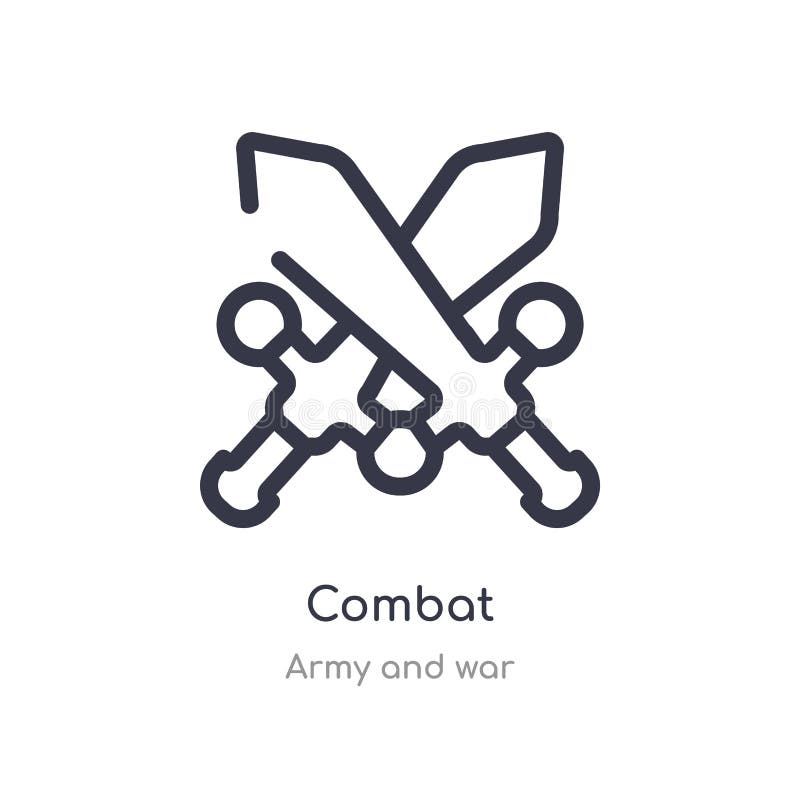 Combat Icon in Different Style Vector Illustration. Two Colored and ...