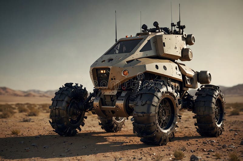 Combat Robots of the Future Stock Illustration - Illustration of combat ...