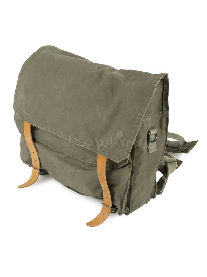 Military rucksack stock image. Image of burlap, green - 35553243