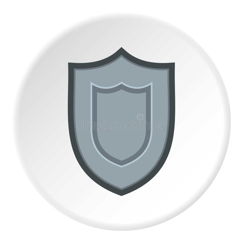 Combat Shield Icon, Flat Style Stock Vector - Illustration of fight ...